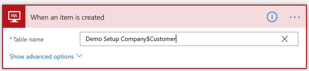 Dynamics NAV with the Microsoft Flow SQL OnPremise Gateway – hougaard.com