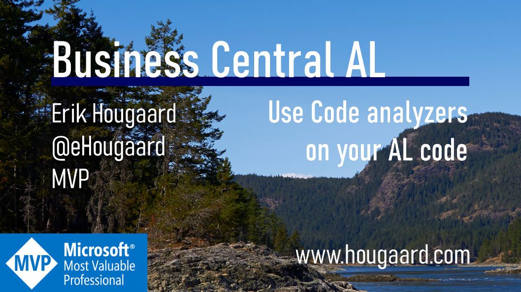 Use Code Analyzers on your AL Code in Business Central – hougaard.com